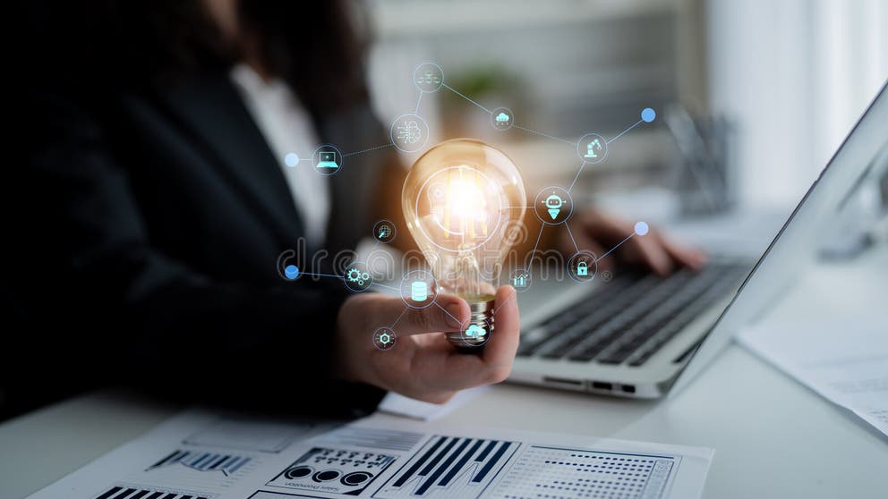 AI Collaboration and Connected Intelligence System Latch Stock Image ...