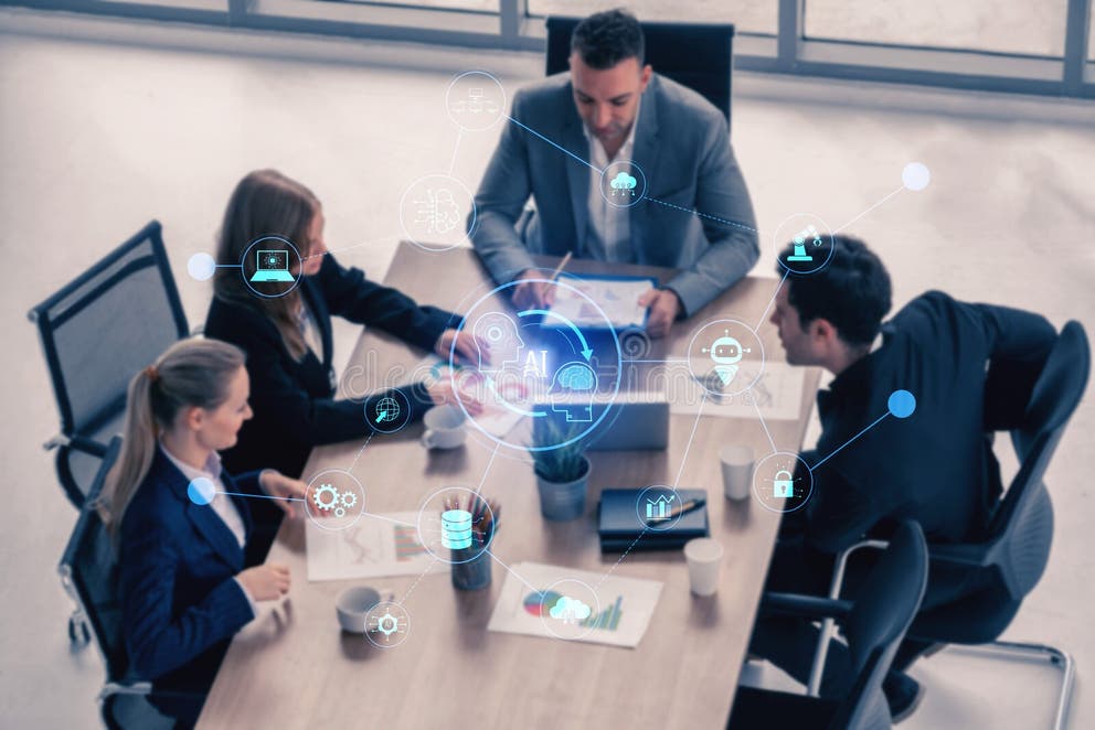 AI Collaboration and Connected Intelligence System Vouch Stock Photo ...