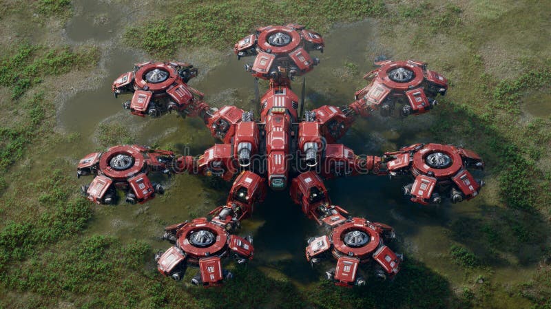 AI Command Unit Deploys Flying Defense Bots Over a Chemical Lake ...