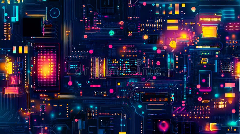 AI Computer Chip Motherboard , Artificial Intelligence Microchip Stock ...