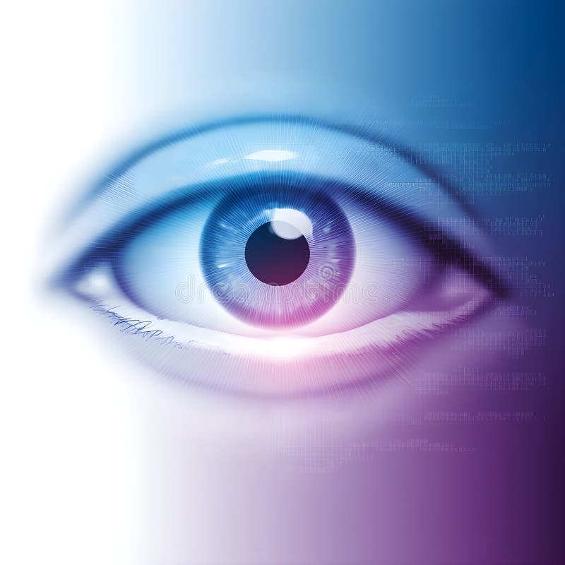 Computer Vision Technology Illustration Digital Image Recognition Stock Vector - Illustration of ...