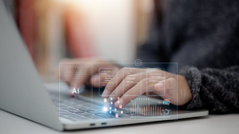 Ai Computing Artificial Intelligence For Big Data Analytics Man Working With Artificial