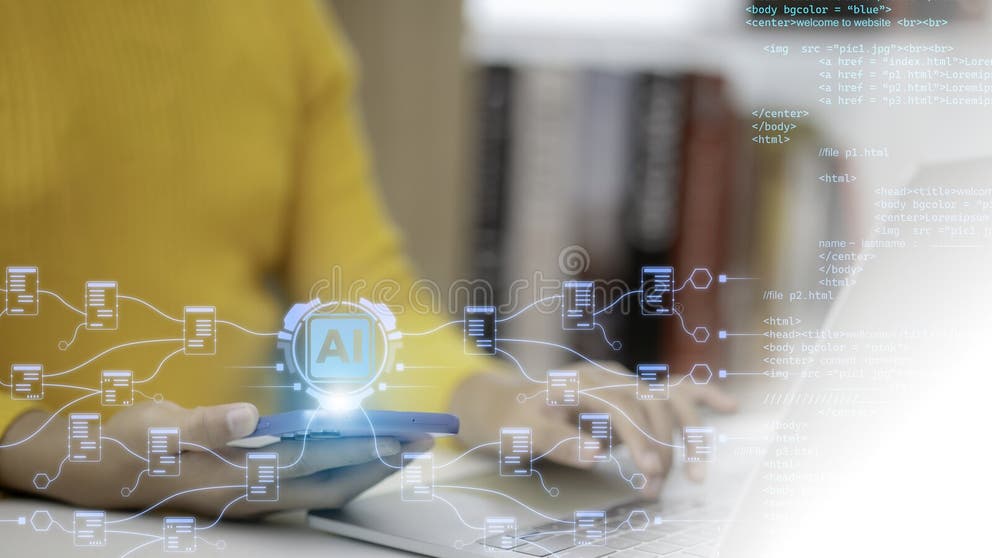 AI Computing. Artificial Intelligence for Big Data Analytics, Women Working with Artificial ...
