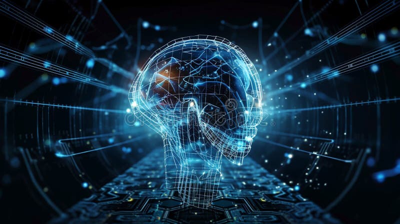 Ai Concept of Artificial Intelligence Stock Illustration - Illustration ...