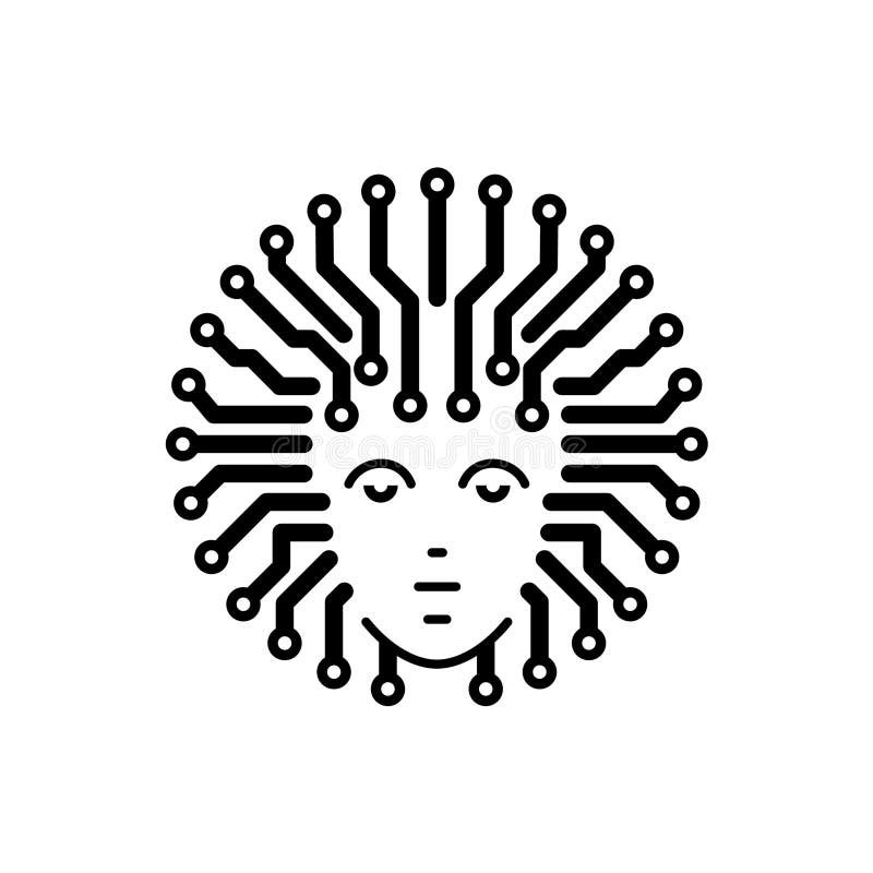 Ai Concept. Artificial Intelligence Icon, Sign or Emblem Stock Vector ...