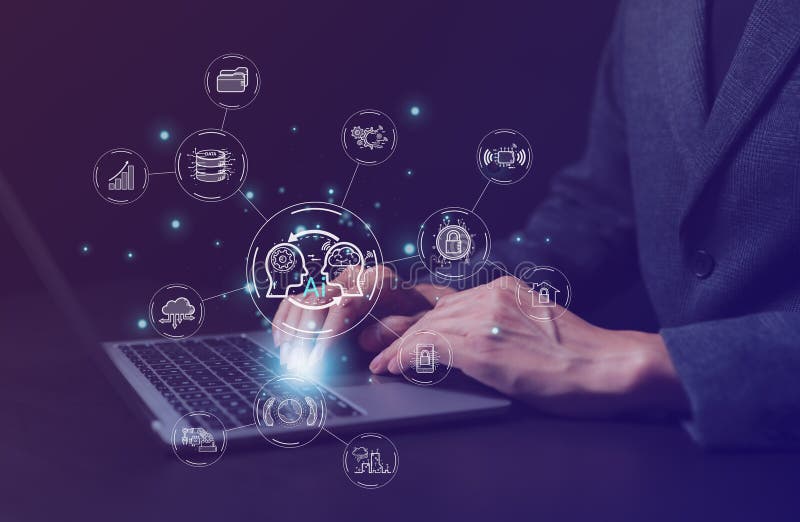 Ai, the Concept of Artificial Intelligence Use Analytics, Automation ...