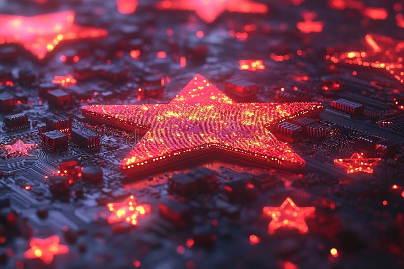 Ai Concept China Flag Processor Cpu Central Processing Unit Gpu ...