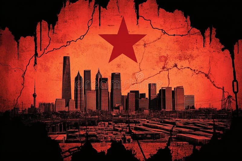 Ai Concept China Flag Processor Cpu Central Processing Unit Gpu ...