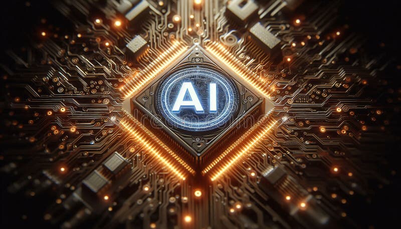 AI Concept with Computer Processor, Artificial Intelligence for the ...