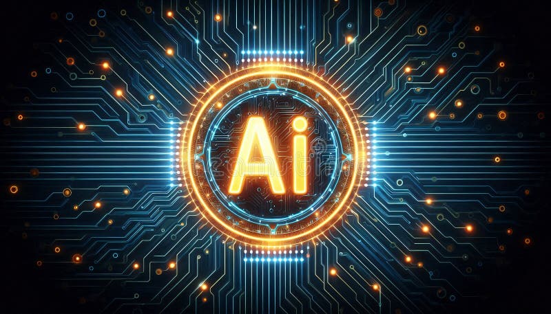 AI Concept with Computer Processor, Artificial Intelligence for the ...