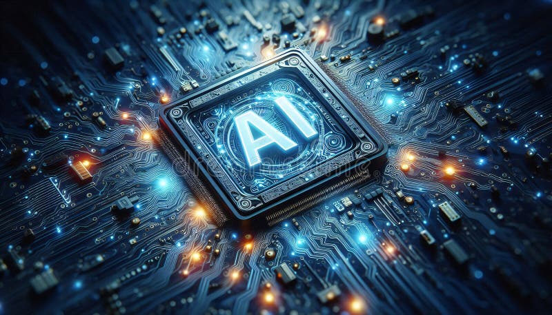 AI Concept with Computer Processor, Artificial Intelligence for the ...