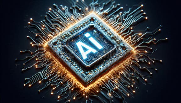 AI Concept with Computer Processor, Artificial Intelligence for the ...