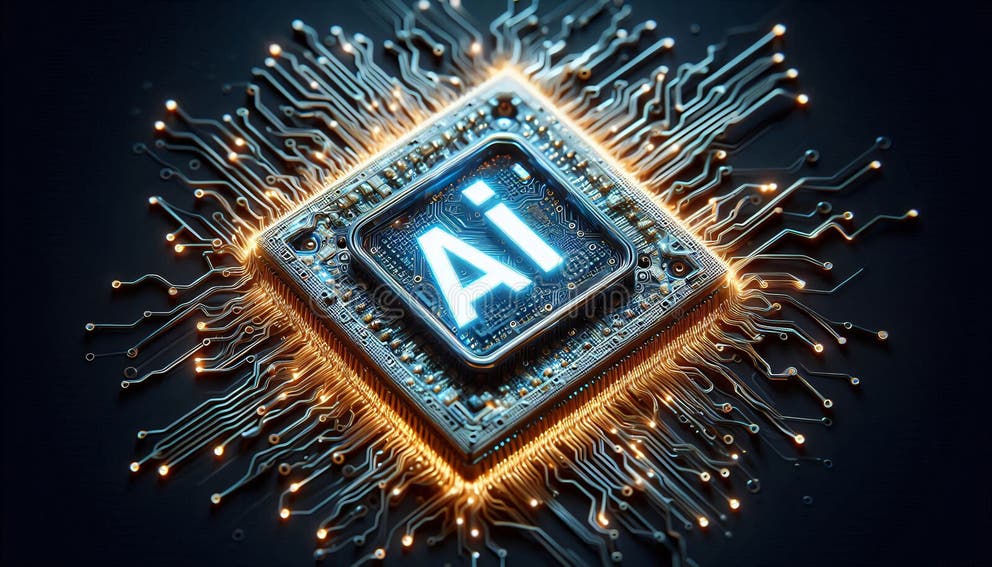 AI Concept with Computer Processor, Artificial Intelligence for the ...