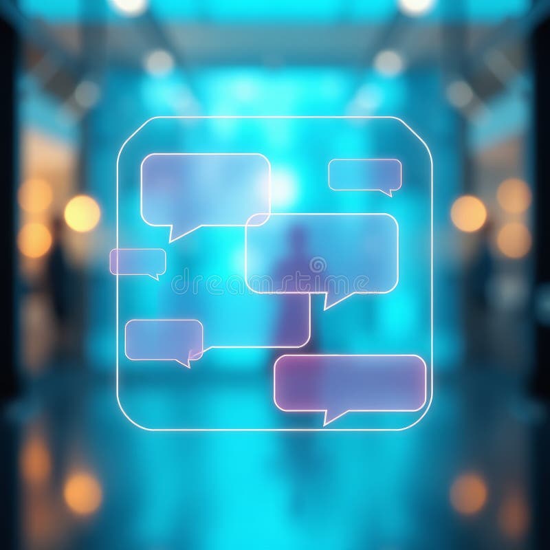 AI Concept: 3D Representation of a Creative Chat-gpt Hologram with ...