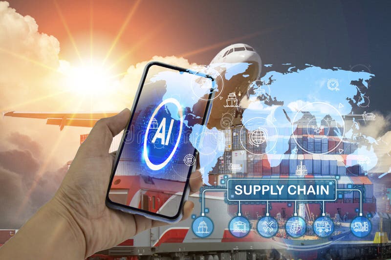 AI Concept, Smart Business, Global Logistics and Management System ...