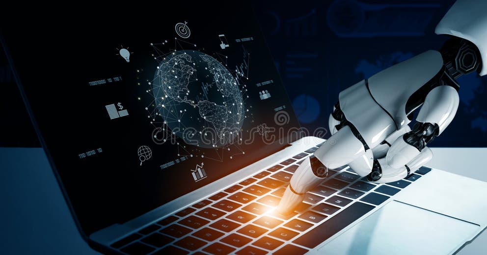 AI Connecting Global Business and Data Network System Vouch Stock Photo - Image of global ...