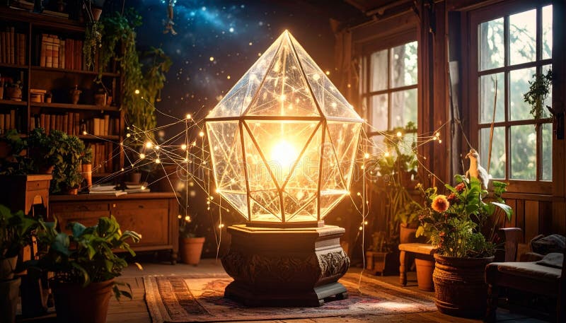 AI Consciousness Crystal. Artificial Intelligence Concept. Generated ...