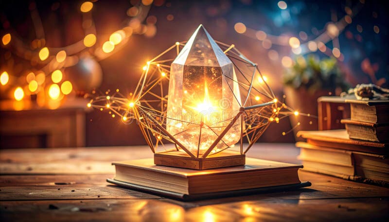 AI Consciousness Crystal. Artificial Intelligence Concept. Generated ...