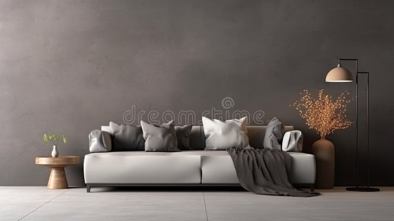 Contemporary Gray: Sophistication and Neutrality Home Interior Backdrop ...