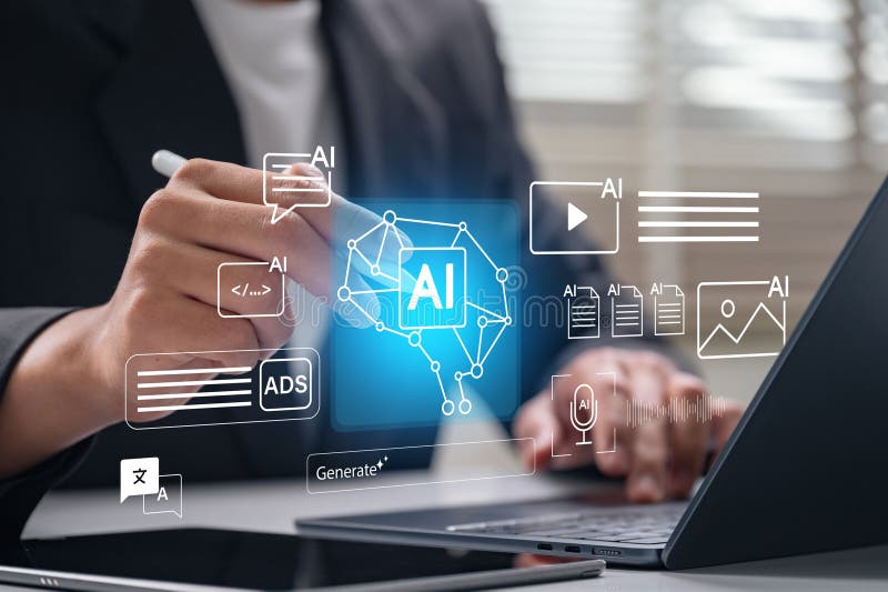 AI Content Generation for Ads and Marketing Visuals in Modern Workspace ...