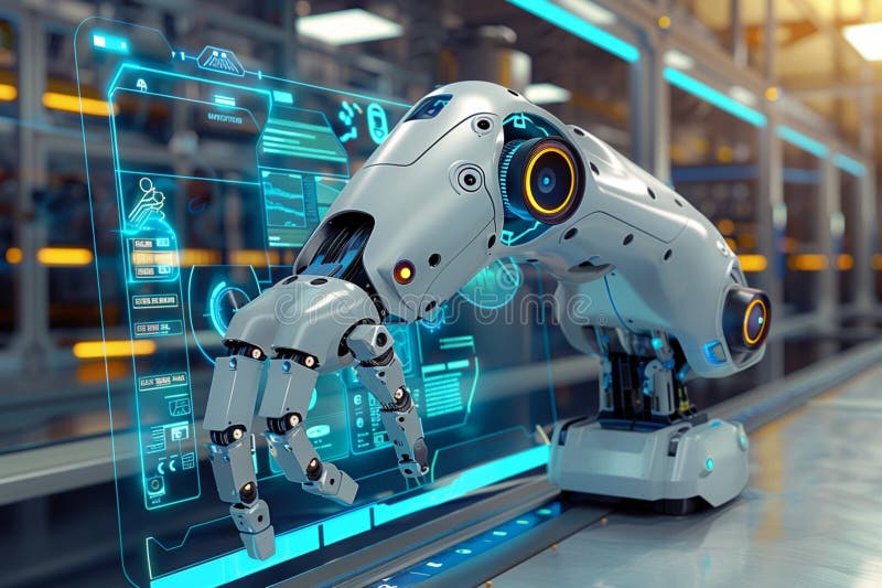 AI Controlled Robotic Arm Manages Products in Advanced Manufacturing ...