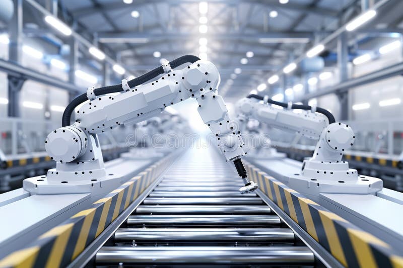 Ai Controlled Robotic Assembly in High Resolution Manufacturing Plant ...