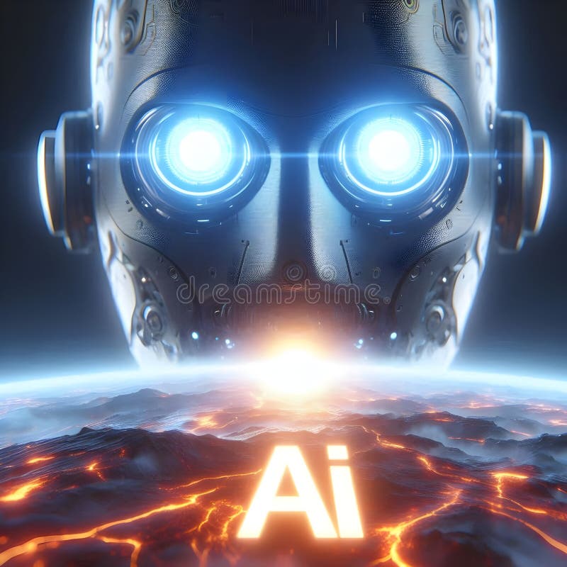AI Core. stock illustration. Illustration of binary - 323052027
