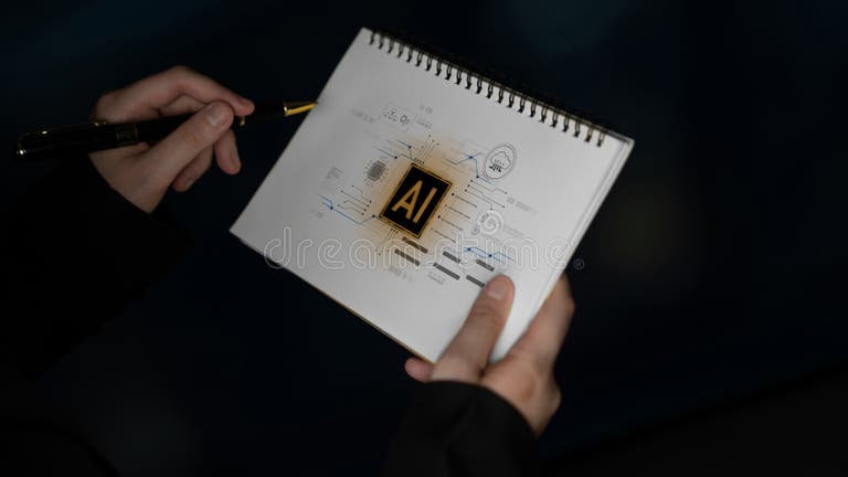 AI Core Technology and Digital Circuit Integration Latch Stock Image - Image of smart, agentic ...