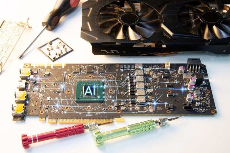 AI and CPU Chips, Motherboard Circuit Boards, Computer Motherboards ...