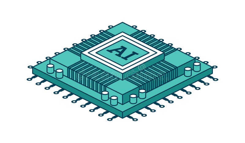 Ai Artificial Intelligence Technology Cpu Central Processor Stock Illustrations – 560 Ai ...