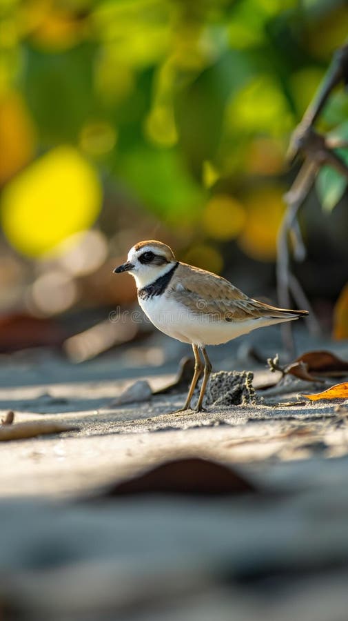 AI Creates Image of Malay Plover, a Small Number of Which is at Risk of ...