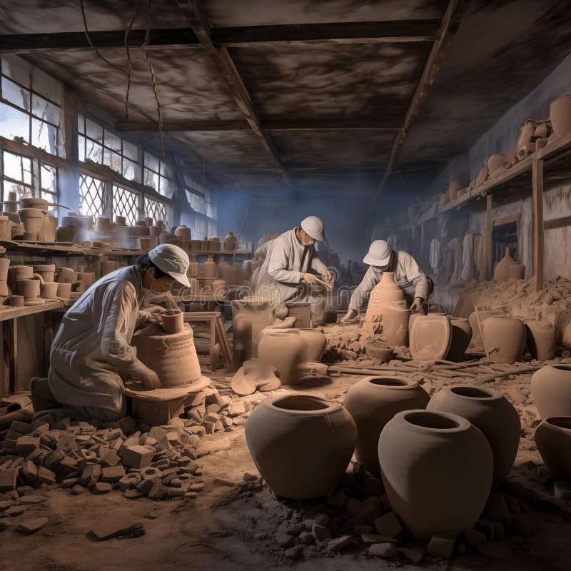 AI Creates Images, Factory Workers Making Pottery and Handmade Work ...