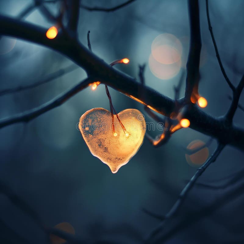 AI Creates Images of Warm Glow of Heart Stock Illustration ...