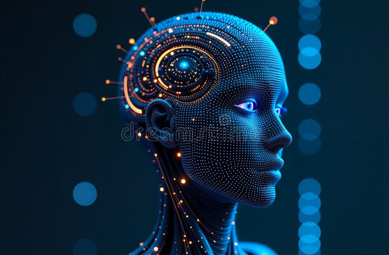 The AI Creation Robot stock image. Image of android - 359372861