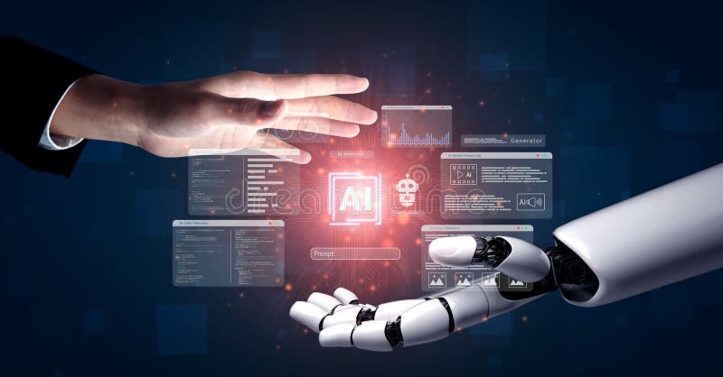 AI Creative Assistant Platform Parse Stock Illustration - Illustration of generation, digital ...