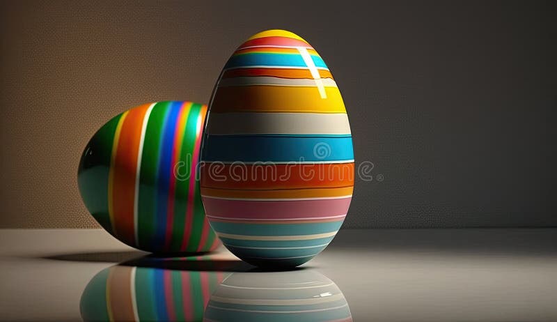 A Creative and Contemporary Interpretation of an Easter Egg with Stripe ...