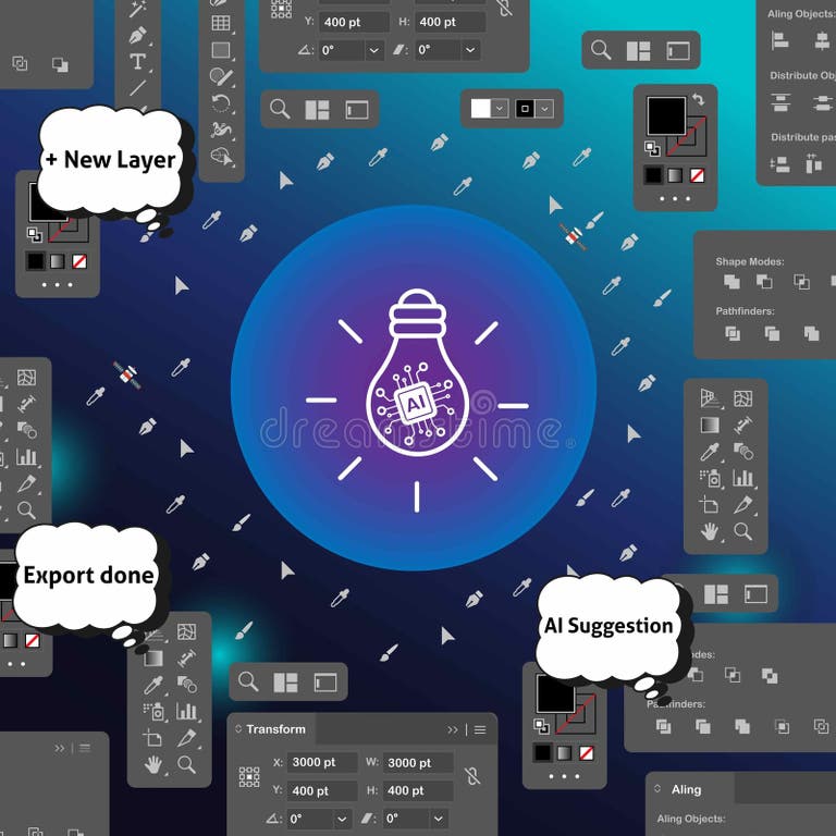 Intelligence Design Illustration Stock Illustrations – 403,579 ...