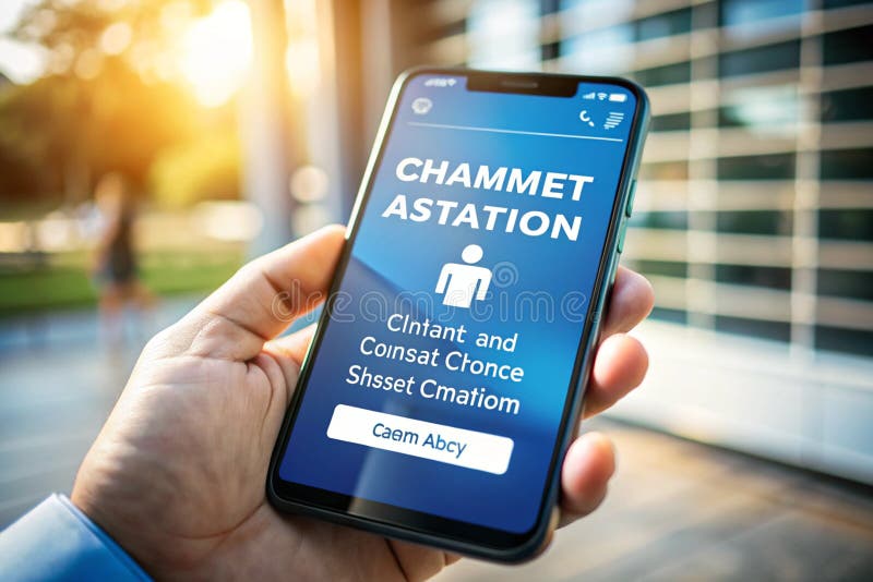 AI Customer Service: Chatbot Dialog on Smartphone Screen Stock ...
