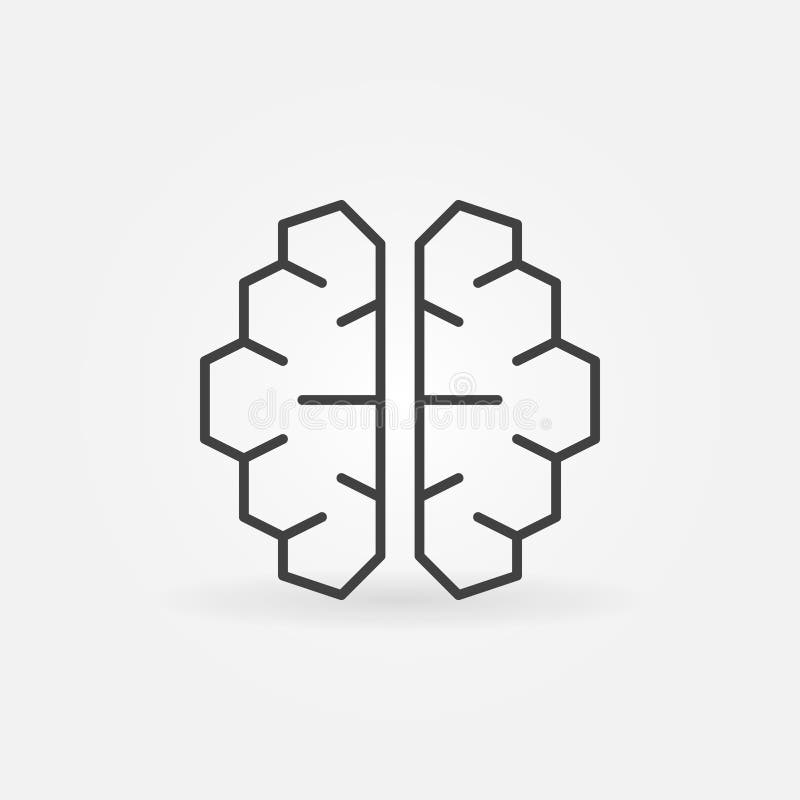 AI Cyberbrain Icon - Vector Artificial Intelligence Brain Symbol Stock ...