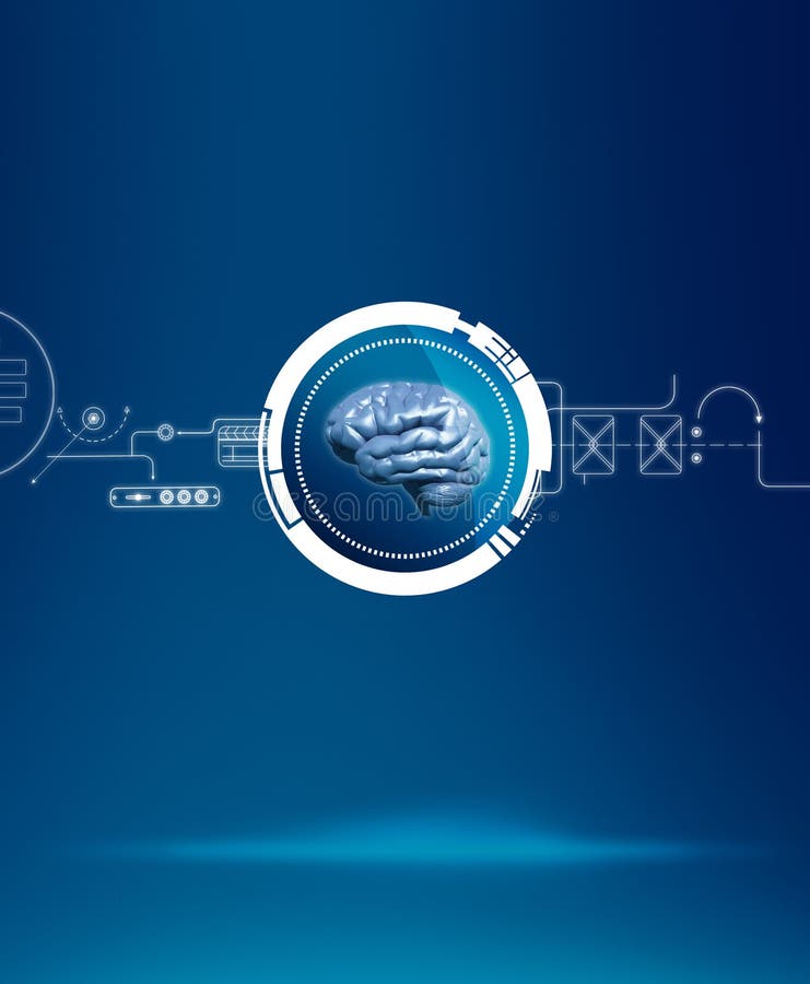 AI cyborg concept stock illustration. Illustration of engineering ...