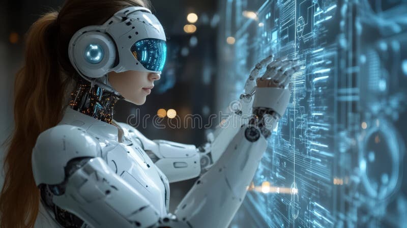 AI Cyborg Machine Learning and Artificial Intelligence Concept Stock ... AI Cyborg Machine Learning and Artificial Intelligence Concept Stock ...