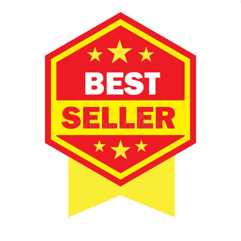 Colorful Best Selling Label of Marketing Stock Illustration ...