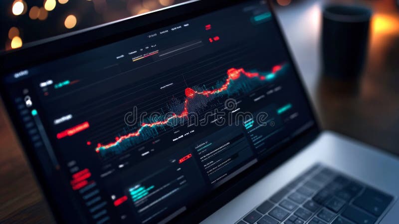 AI Dashboard Analyzing Data Trends with Real-time Insights in High ...