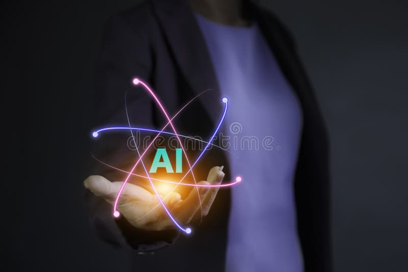 Ai Data Analysis Concept, Icon AI on Hand. Technology To Control ...