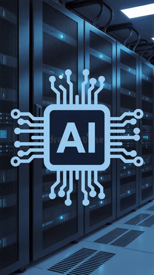 AI Data Center: Revolutionizing Infrastructure with Artificial Intelligence Stock Image - Image ...