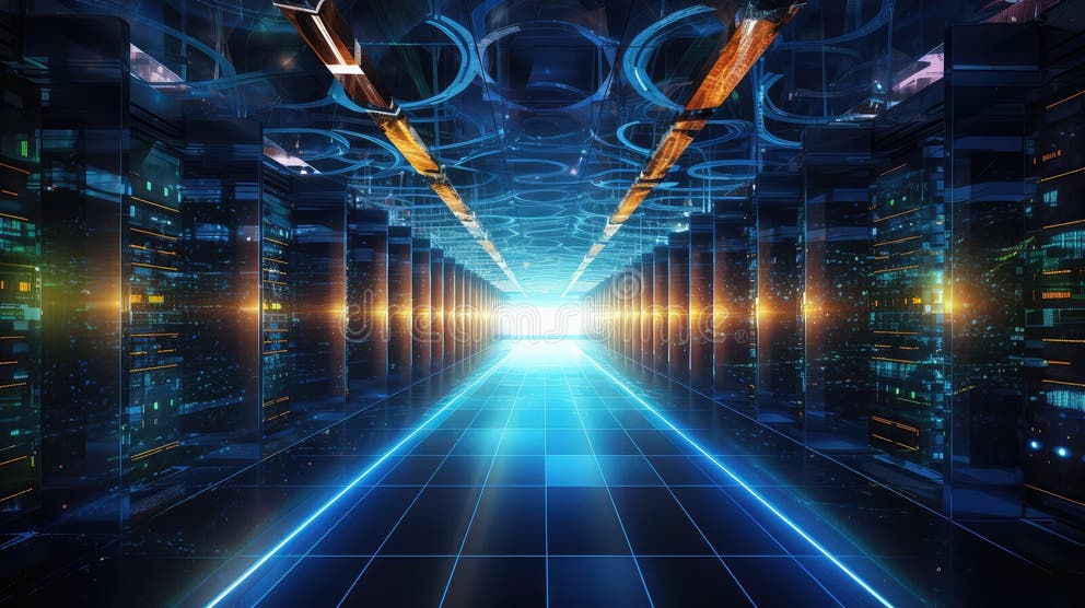 Ai data ecosystem stock illustration. Illustration of cybersecurity ...