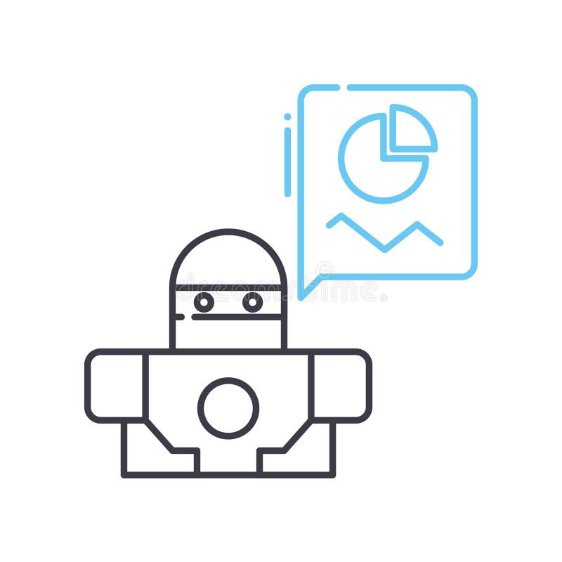 Ai Data Prediction Line Icon, Outline Symbol, Vector Illustration ... Ai Data Prediction Line Icon, Outline Symbol, Vector Illustration ...