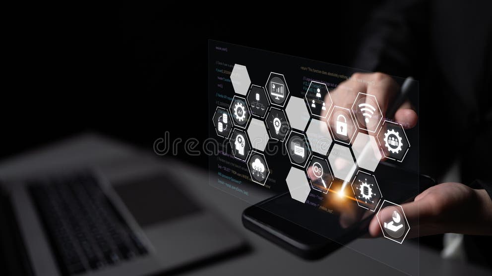 AI and Data Technology Integration with Business System Latch Stock ...