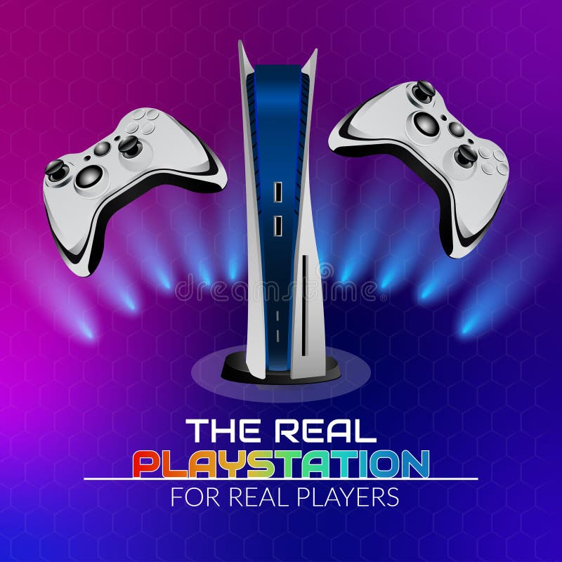 Banner Design of the Real Playstation for Real Players Stock Vector ...