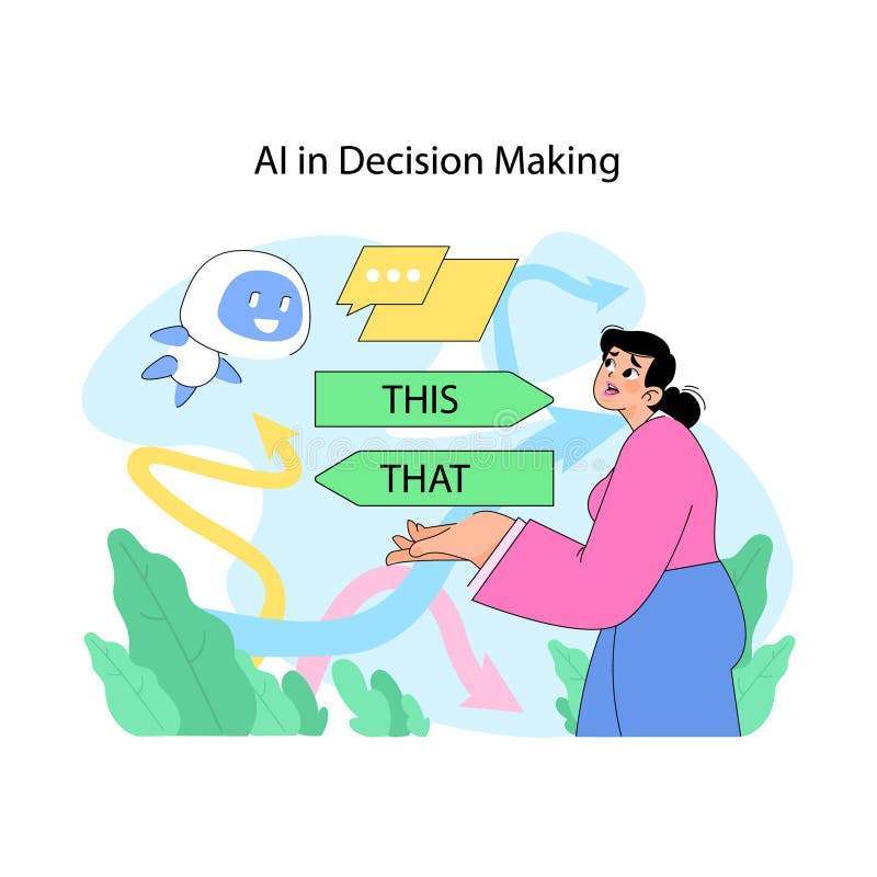 AI in Decision Making Concept. Flat Vector Illustration Stock ... AI in Decision Making Concept. Flat Vector Illustration Stock ...